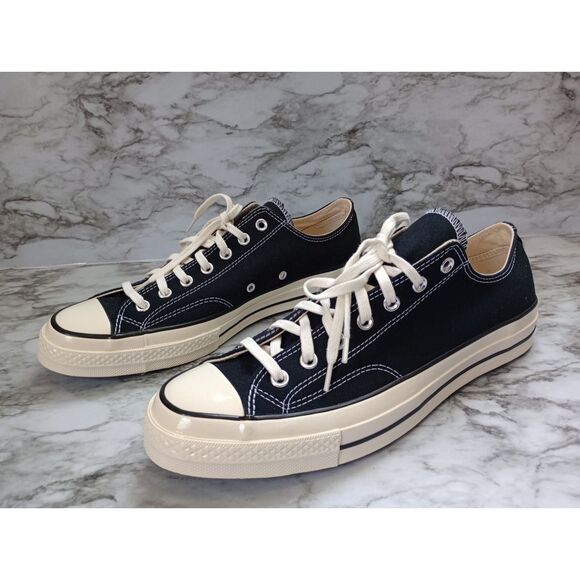 Converse | Shoes | Nib Converse Chuck Taylor Black White Egret 7 Ox ...